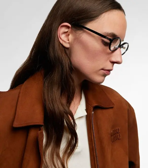 Miu Miu Oval Acetate Eyeglasses