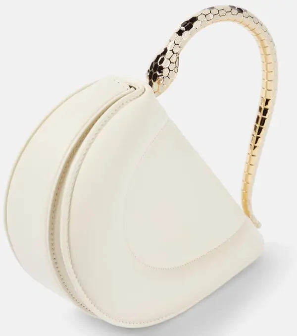 BVLGARI Serpenti Cuore 1968 Leather Top-handle Bag