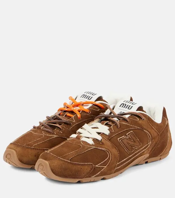 Miu Miu X New Balance 530 Sl Suede Sneakers