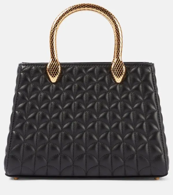 BVLGARI Serpentine Duo Leather Top-handle Bag