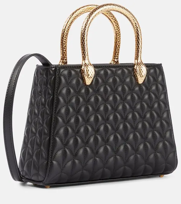 BVLGARI Serpentine Duo Leather Top-handle Bag