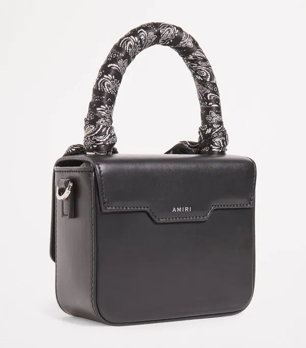Amiri Leather Micro Ma Bag - Black