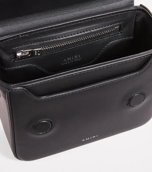 Amiri Leather Micro Ma Bag - Black