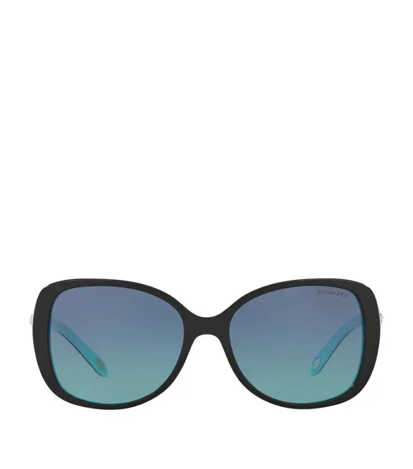 Tiffany & Co. Round Frame Sunglasses - Black