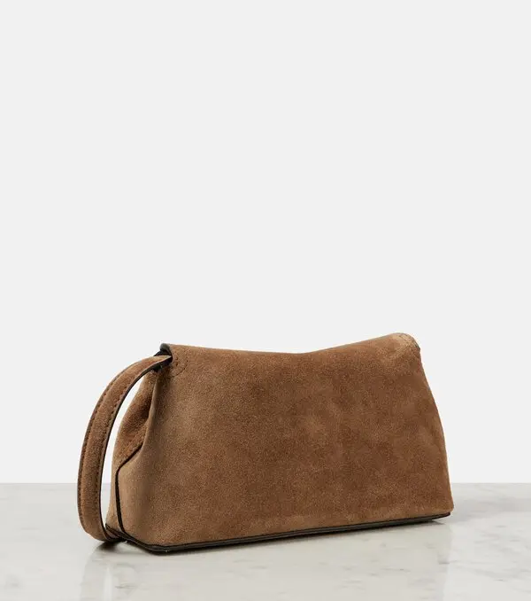 TOTEME T-lock Suede Clutch