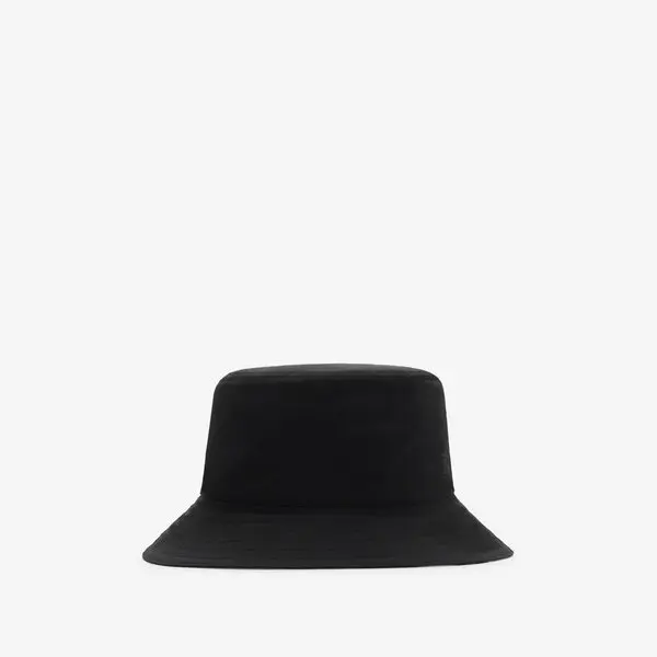 Burberry Reversible Gabardine Bucket Hat - Black/sand Beige