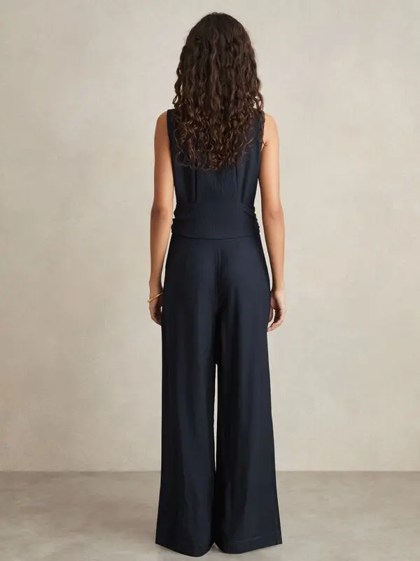 REISS Raven Wide-leg Jumpsuit
