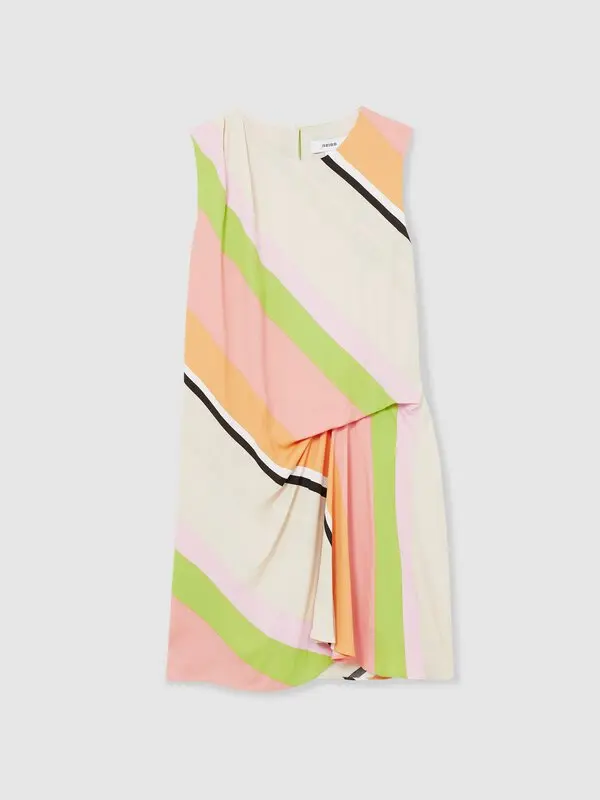 REISS Ellia Stripe-print Mini Dress
