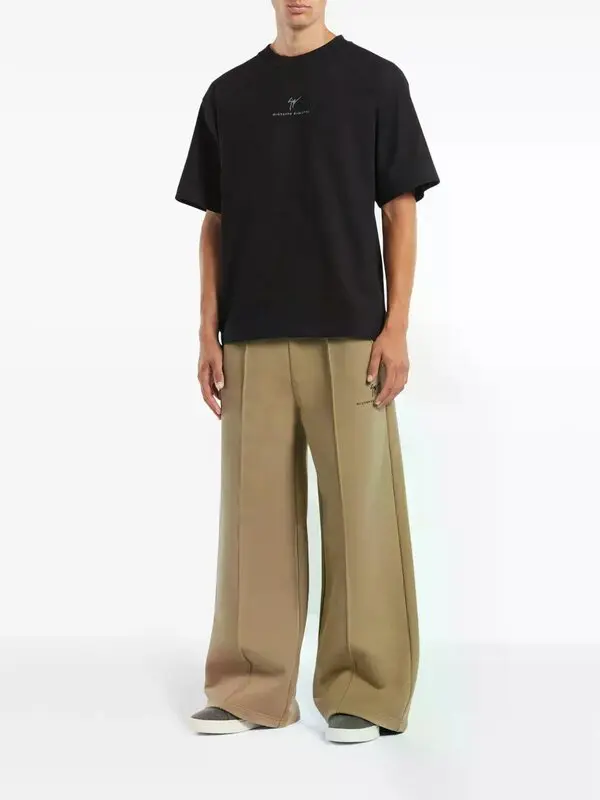 GIUSEPPE ZANOTTI Cotton Trousers - Brown