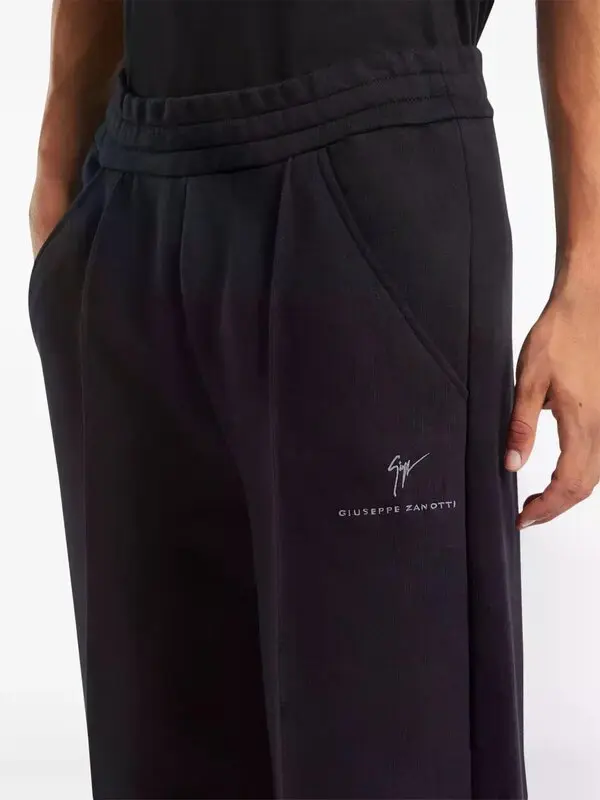 GIUSEPPE ZANOTTI Cotton Trousers - Black
