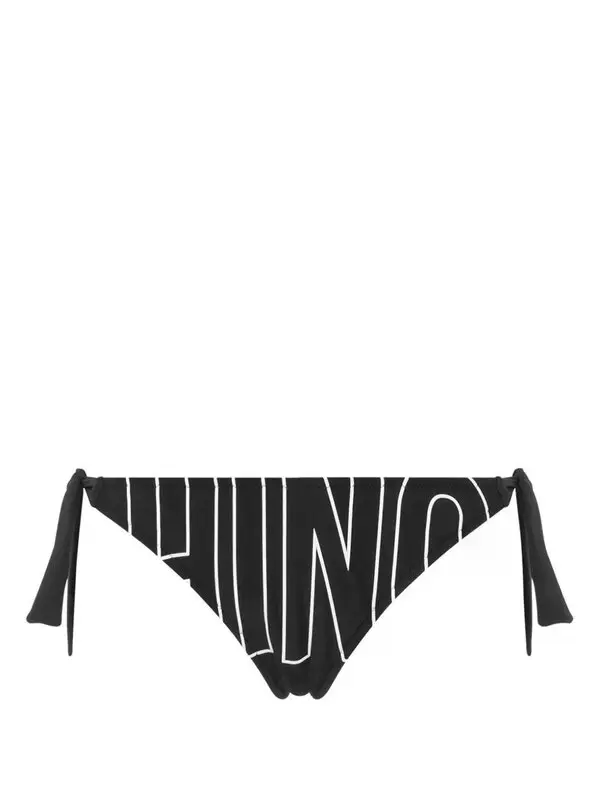 Moschino Print Bikini Bottom - Black