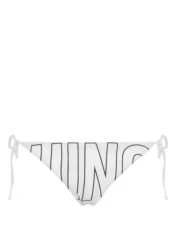 Moschino Print Bikini Bottom - White
