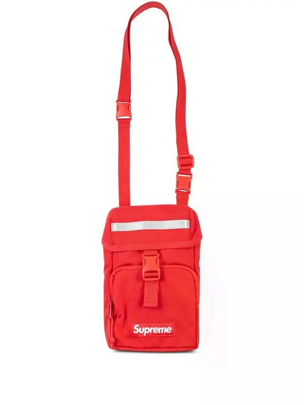 Supreme Logo-patch Camera Bag - Red
