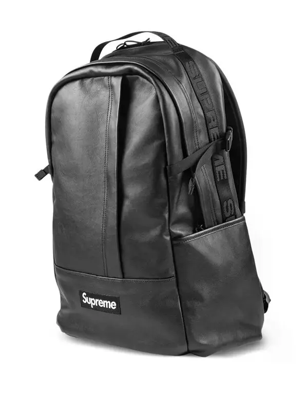 Supreme Leather Backpack - Black