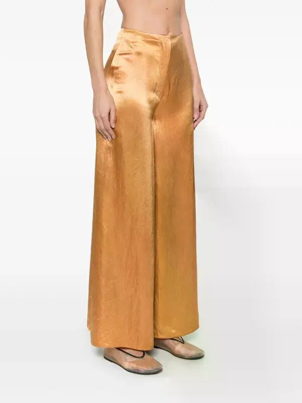 Nanushka Satined Trousers - Brown