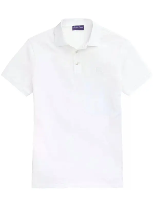 Ralph Lauren Purple Label Logo-embroidered Polo T-shirt - White