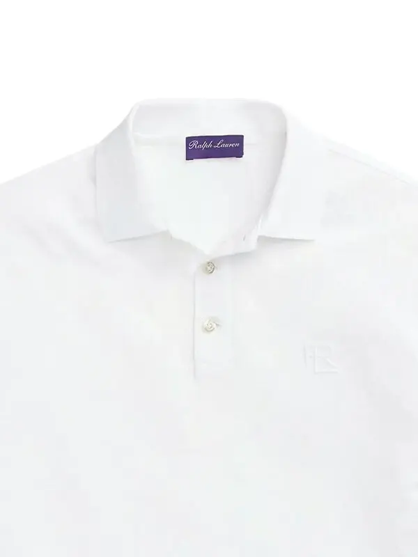 Ralph Lauren Purple Label Logo-embroidered Polo T-shirt - White