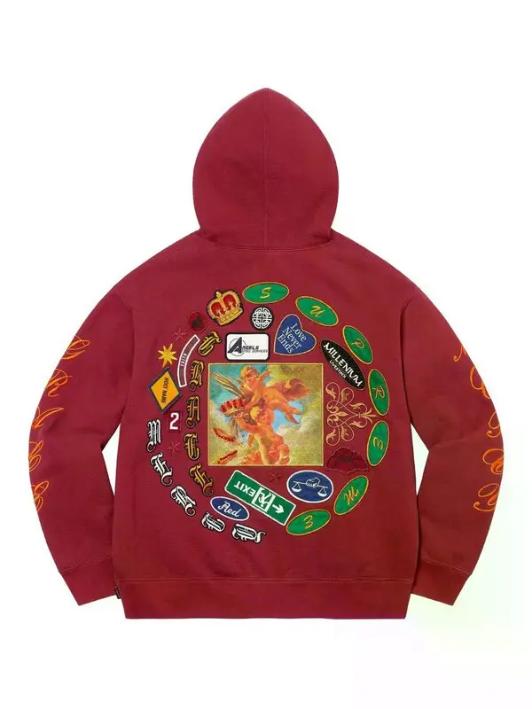Supreme Patches Spiral Hoodie
