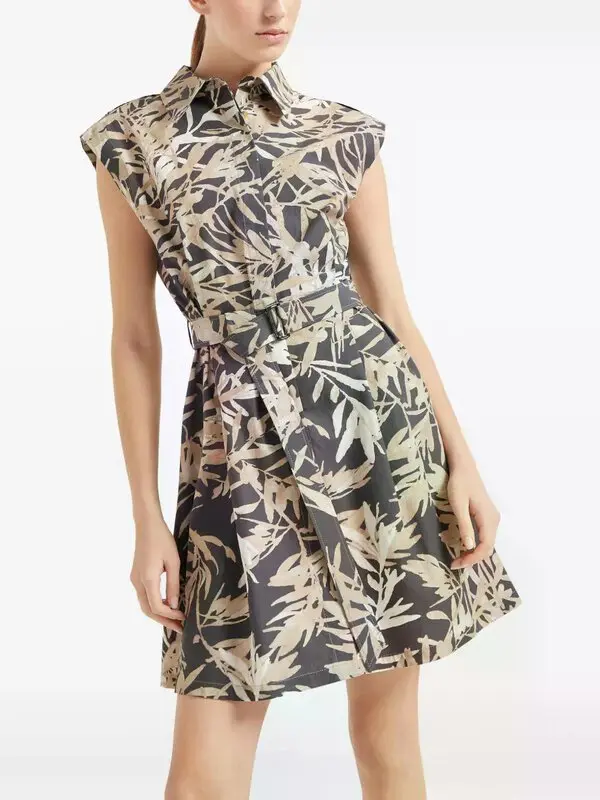 Brunello Cucinelli Abstract-print Mini Dress