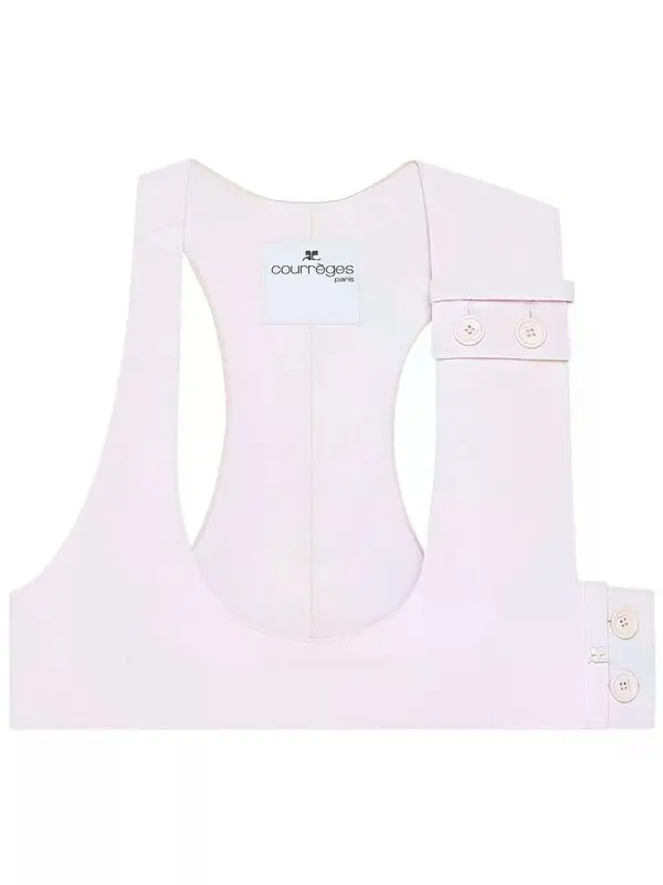 COURREGES Racerback Crop Top