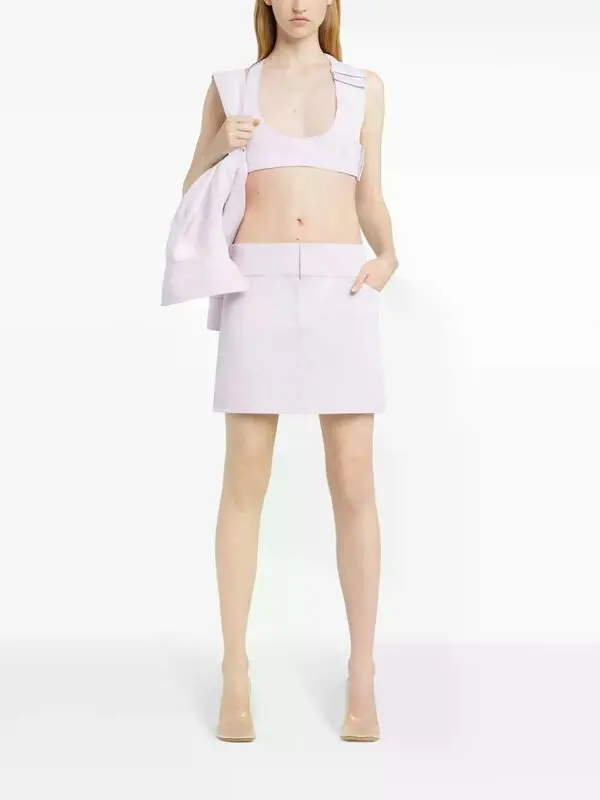 COURREGES Racerback Crop Top