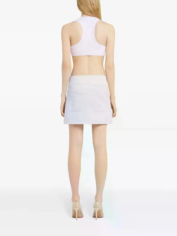 COURREGES Racerback Crop Top