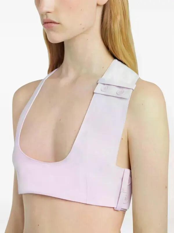 COURREGES Racerback Crop Top