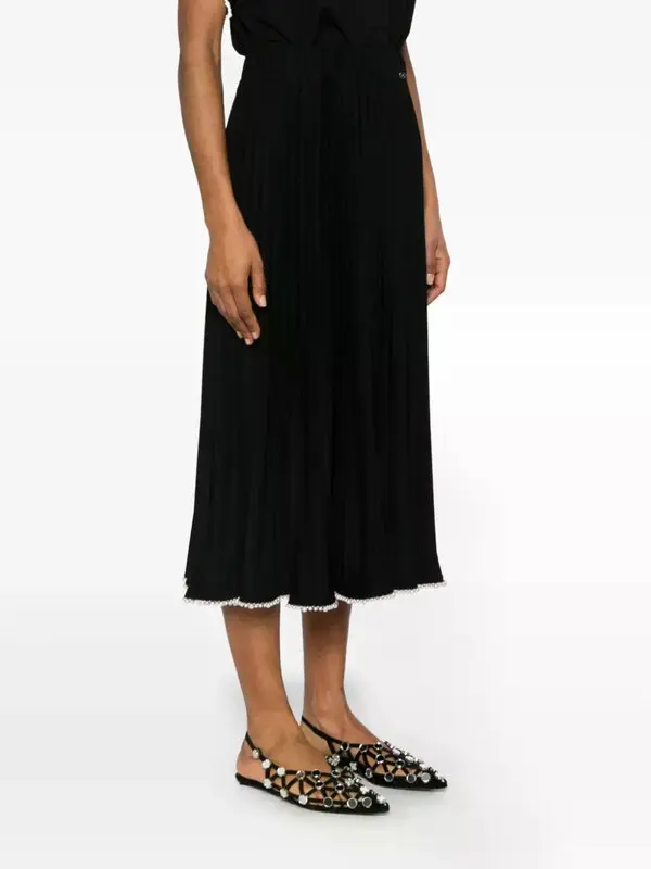 NISSA Pleated Midi Skirt