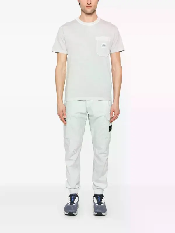Stone Island Tapered-leg Cargo Trousers - Blue