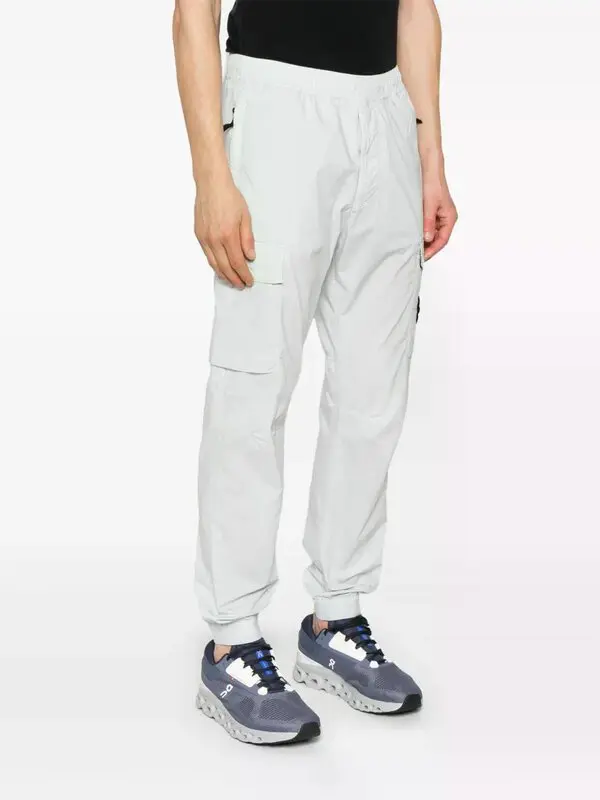 Stone Island Tapered-leg Cargo Trousers - Blue