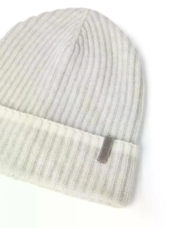 Brunello Cucinelli Monili-Detail Beanie - Neutrals  display picture 1