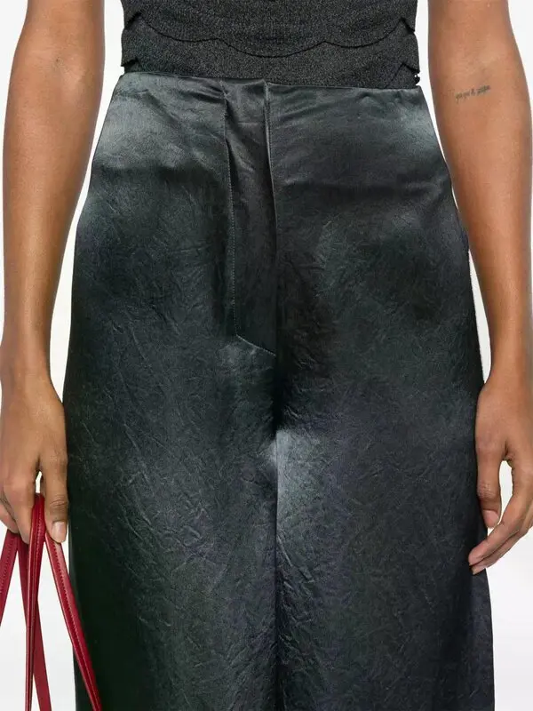 Nanushka Satined Trousers - Grey
