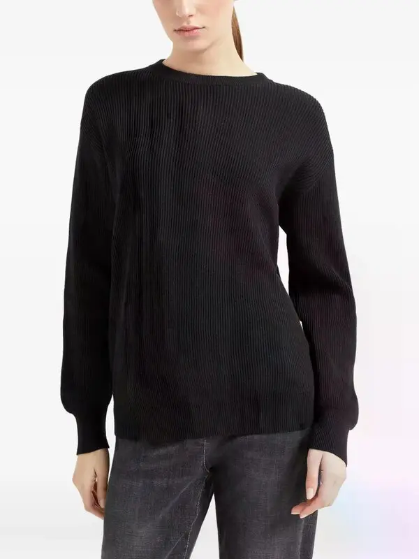 Brunello Cucinelli Cotton Sweater - Black