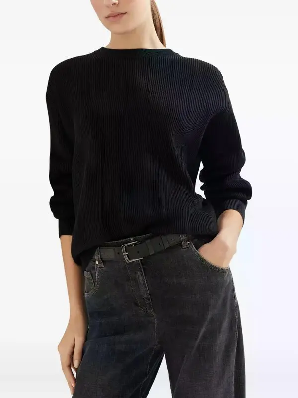 Brunello Cucinelli Cotton Sweater - Black