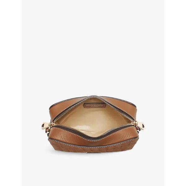 ASPINAL OF LONDON Interlock-weave Leather Camera Bag - Tan