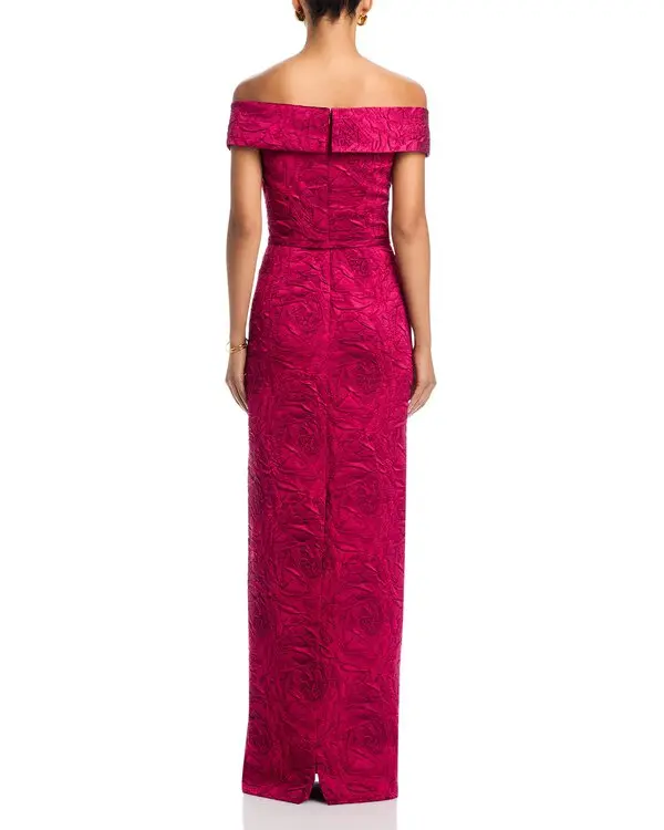 Rickie Freeman For Teri Jon Jacquard Gown - Lipstick