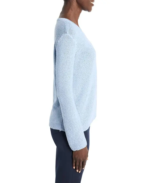 NIC+ZOE Crimpy Cord Sweater - Powder Blue