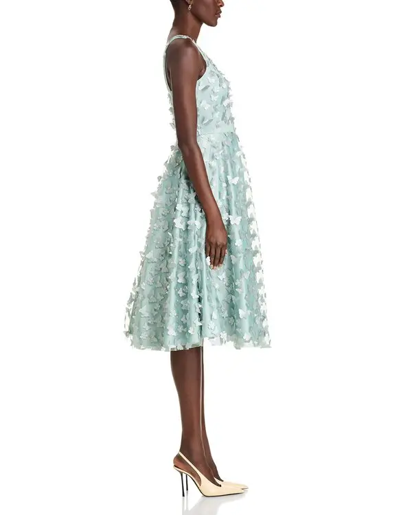 Eliza J 3d Applique Midi Dress