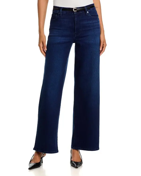 FRAME Le Slim Palazzo High-rise Wide Leg Jeans - Ultraviolet