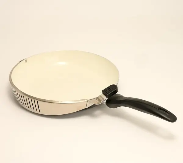 HANDY PAN 10' Ceramic Nonstick Straining Skillet - One-color