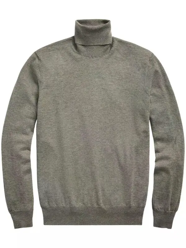 Ralph Lauren Purple Label Cashmere Turtleneck Sweater - Grey