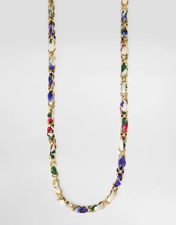 Dolce & Gabbana Bejeweled Chain Strap - Print