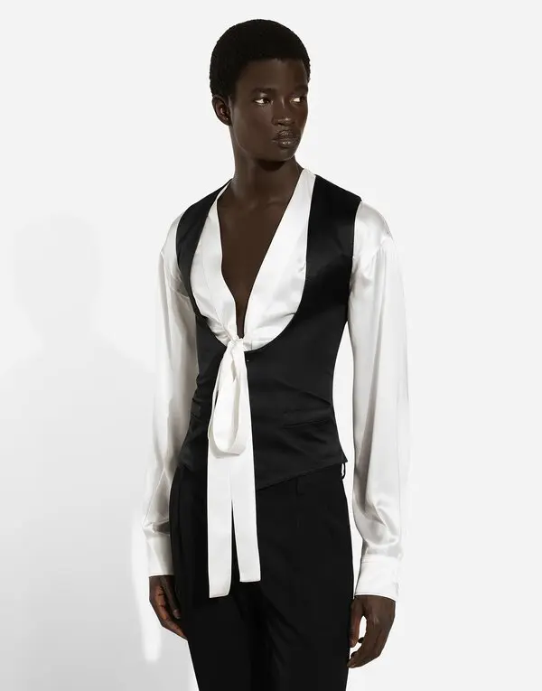 Dolce & Gabbana Single-breasted Silk Vest
