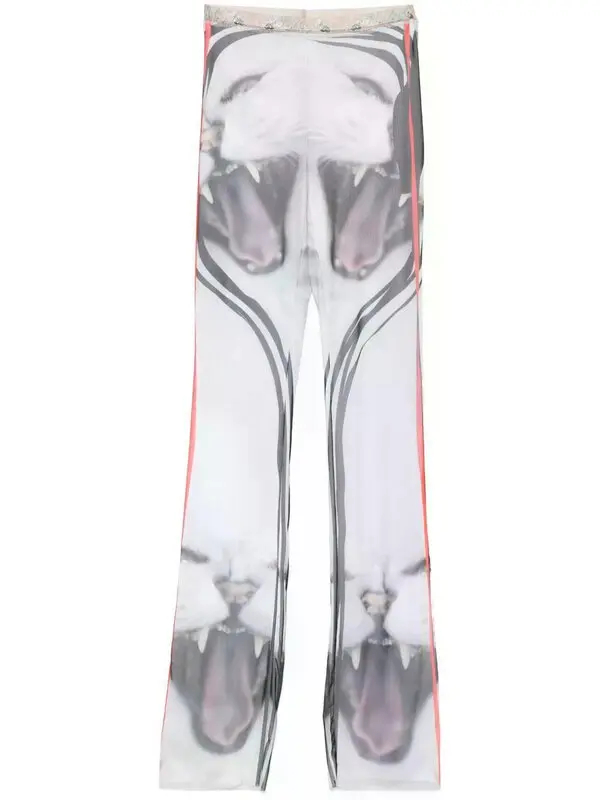 Ottolinger Cat-print Mesh Trousers
