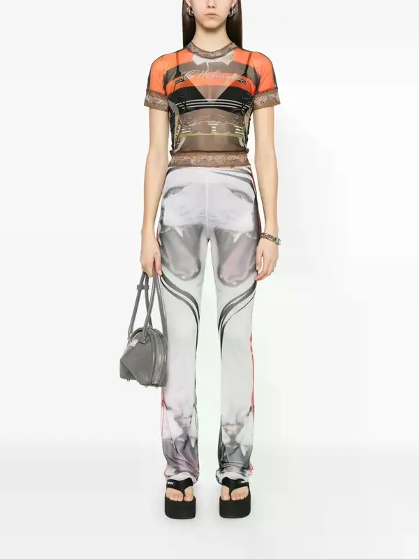Ottolinger Cat-print Mesh Trousers