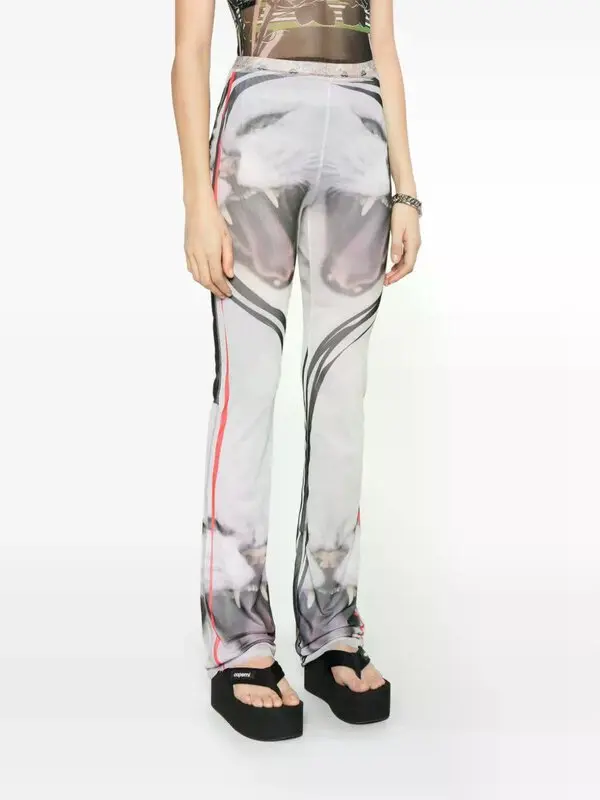 Ottolinger Cat-print Mesh Trousers