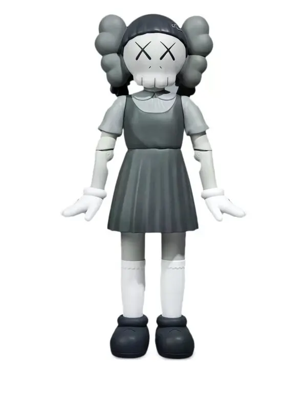 KAWS X Squid Game Young-hee Monotone Figurine - Grey