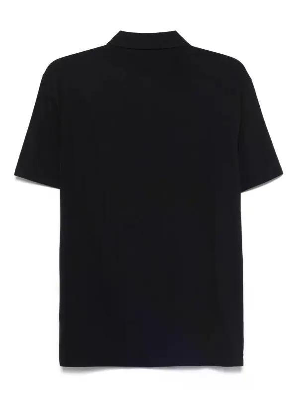 C.P. COMPANY Logo-patch Polo Shirt - Blue
