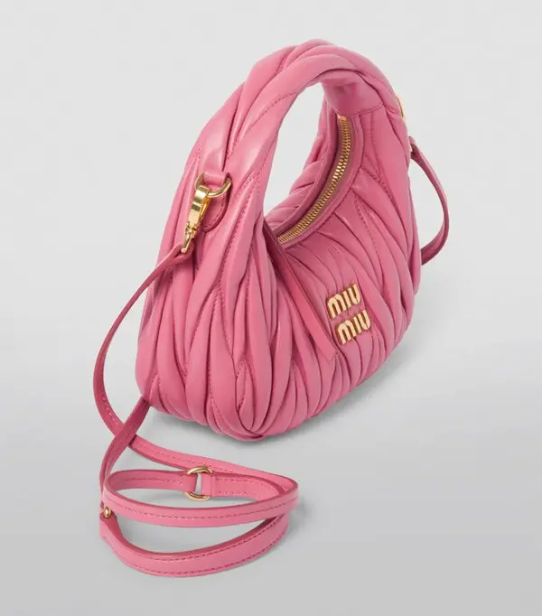 Miu Miu Small Matelassé Leather Wander Top-handle Bag