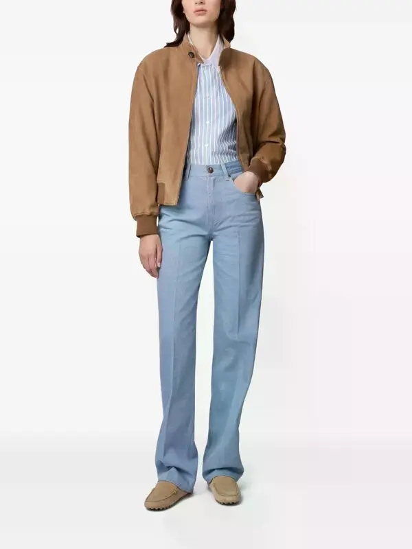 TOD'S Leather Bomber Jacket